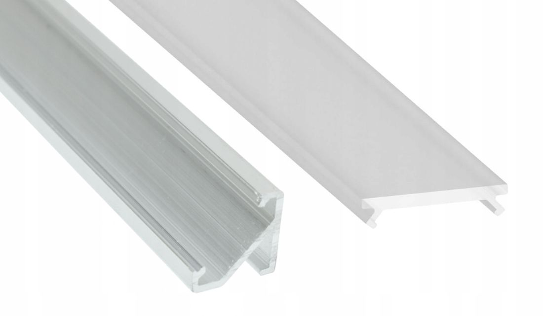 Profil LED ALUMINIOWY do TAŚMA LED P03 1m+klosz – 140846340 - ERLI.pl