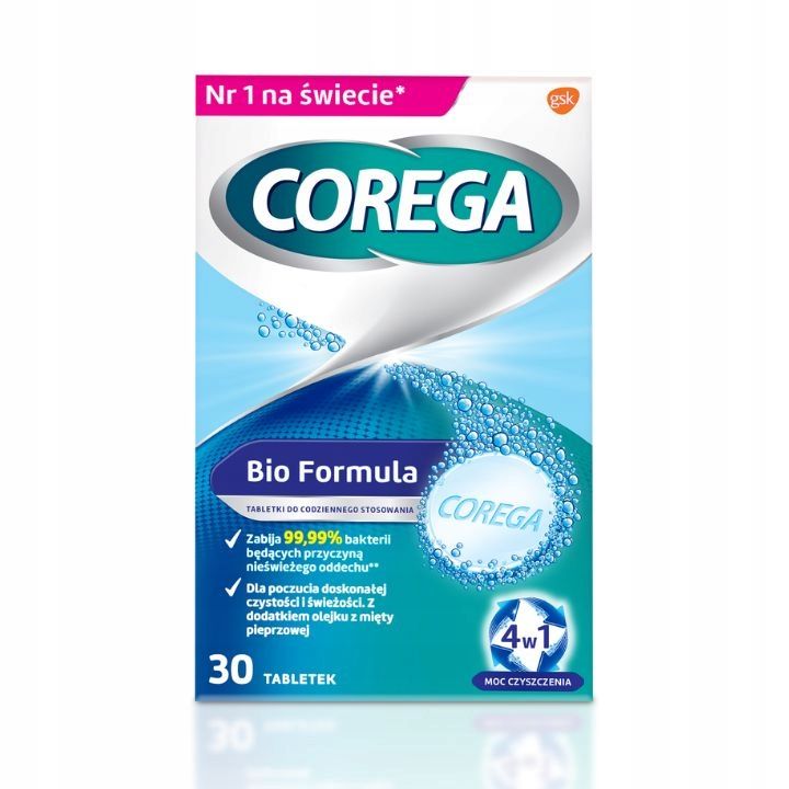 Corega Bio Formula Tabletki do Czyszczenia Protez - ERLI.pl