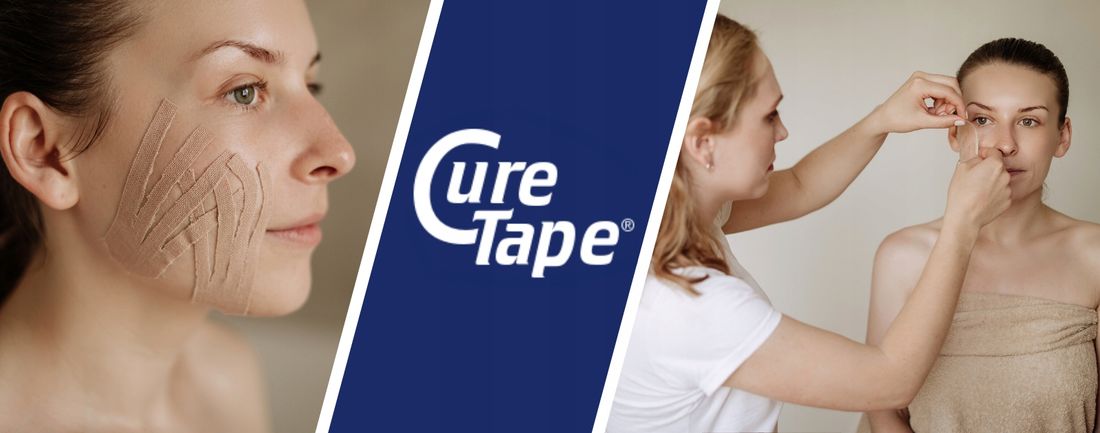 Tejpy Kinesiotaping TAŚMY DO TWARZY CURE TAPE 5X5 - ERLI.pl