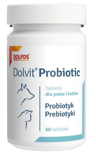 DOLFOS Dolvit Probiotic 60 tabl Probiotyk i Prebiotyk dla Psa/Kota - ERLI.pl