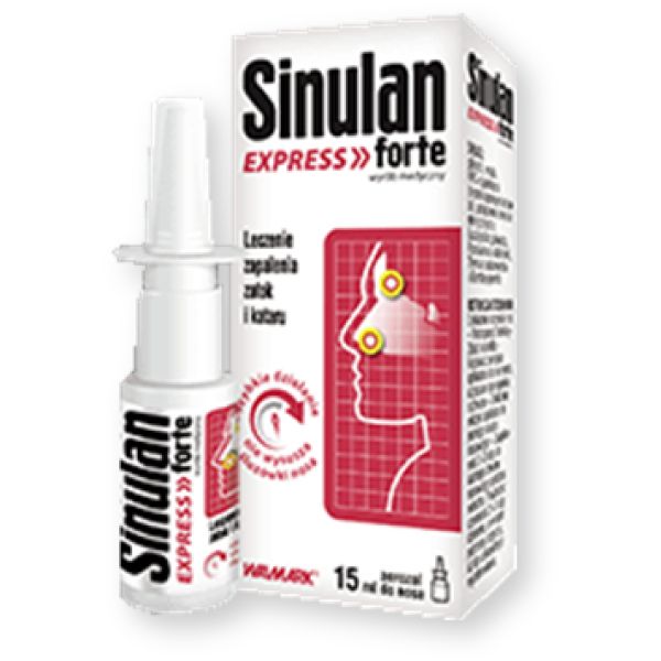 Sinulan Express Forte, aerozol do nosa, 15 ml - ERLI.pl