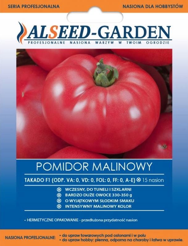 ALSEED POMIDOR MALINOWY TAKADO F1 NASIONA HOLENDERSKIE – 132951485 - ERLI.pl