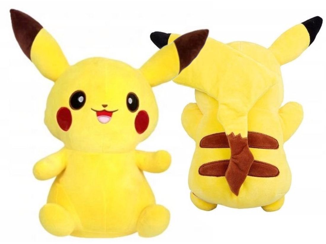 MASKOTKA PIKACZU POKEMON PIKACHU PRZYTULANKA 50 CM - ERLI.pl