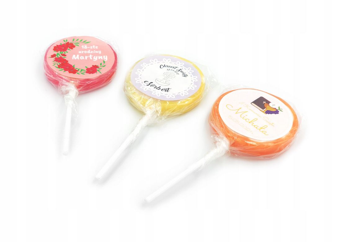 Lizaki reklamowe z etykietą 500szt. | 15kg - ERLI.pl