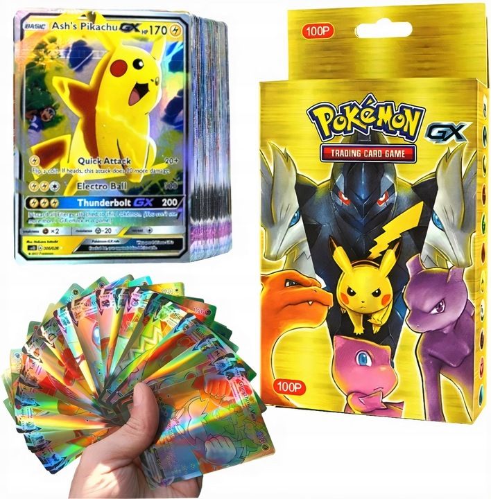 KARTY POKEMON LEGENDARNE GX 100szt MEGA ZESTAW - ERLI.pl
