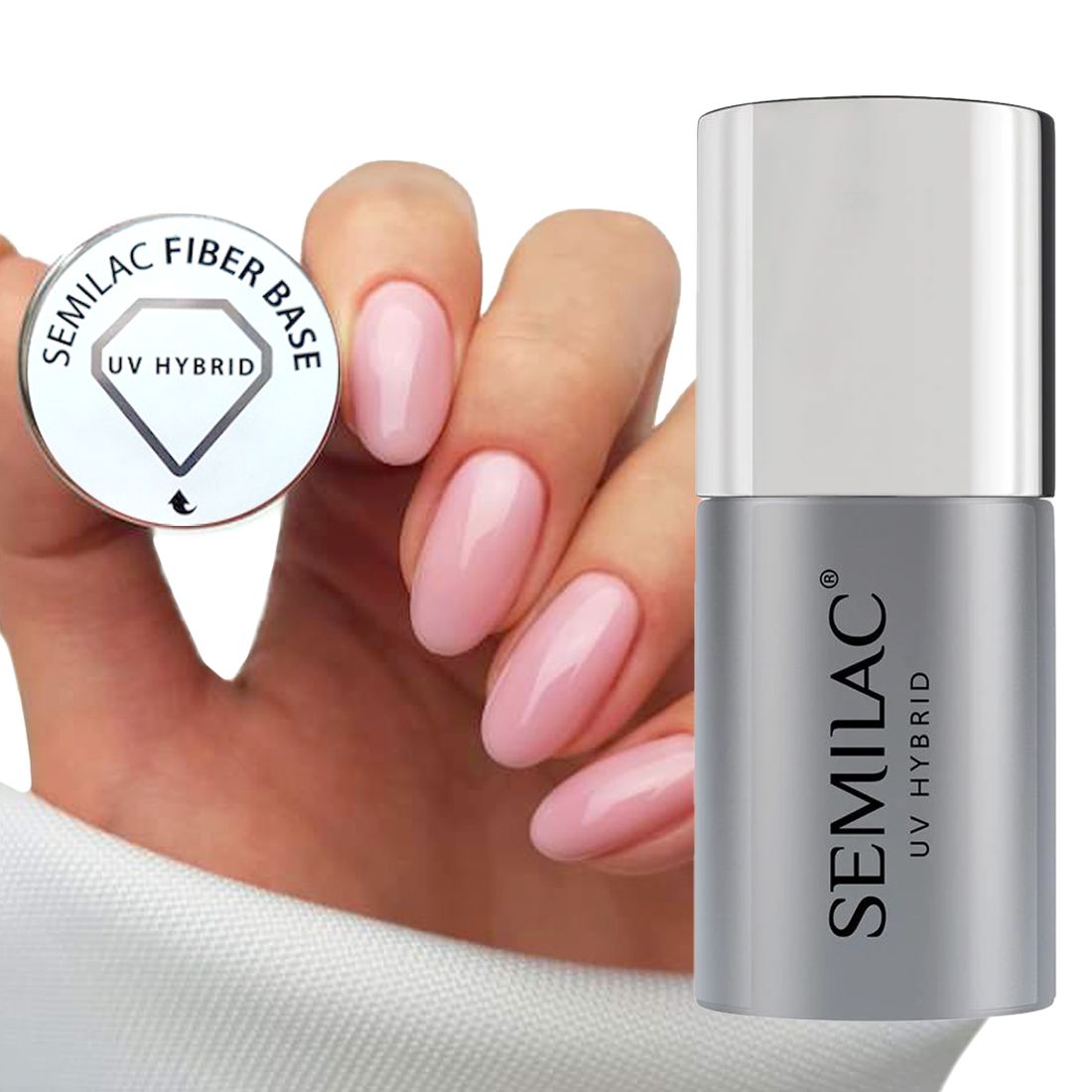Semilac Fiber Base baza do lakierów hybrydowych 7m - ERLI.pl