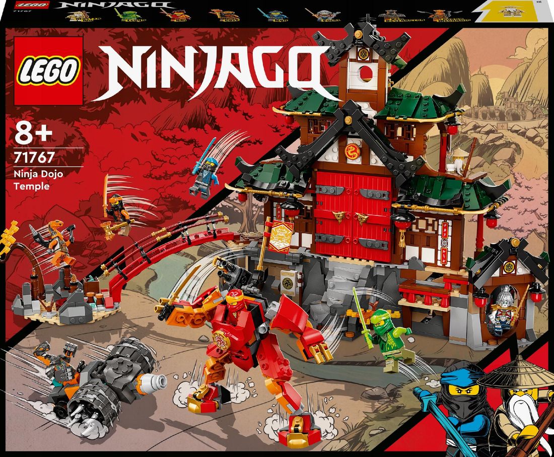 LEGO Ninjago Dojo ninja w świątyni 71767 1394 el. - ERLI.pl