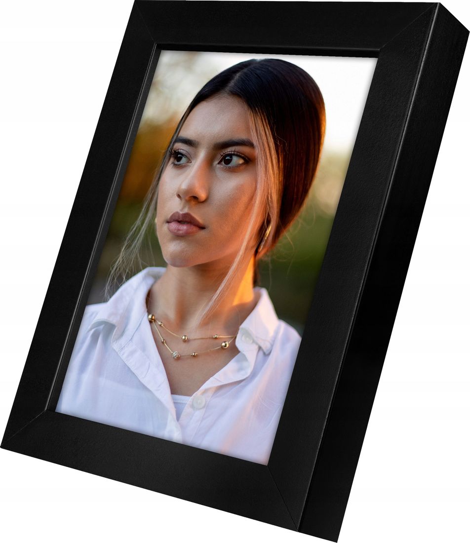 RAMKA NA ZDJĘCIA RAMKI FOTO 21x29,7 CM CZARNA A4 - ERLI.pl