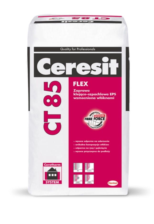 Ceresit - CT 85 - zaprawa klejąca do siatki i styropianu z włóknami 25 ...