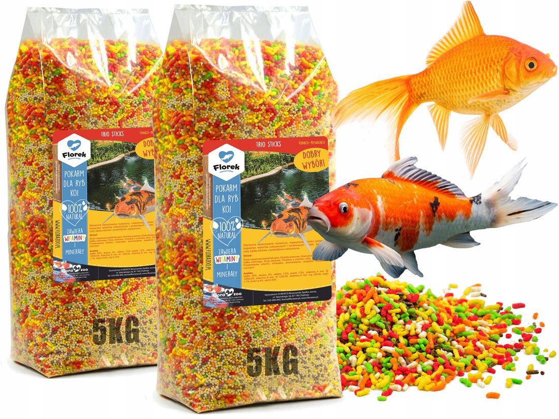 POKARM DLA RYB KOI KARPI KARMA OCZKO WODNE 10KG - ERLI.pl