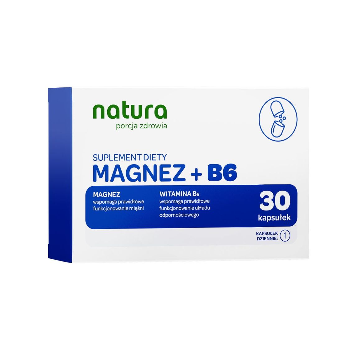 Natura Porcja Zdrowia Magnez + B6 Suplement Diety - ERLI.pl