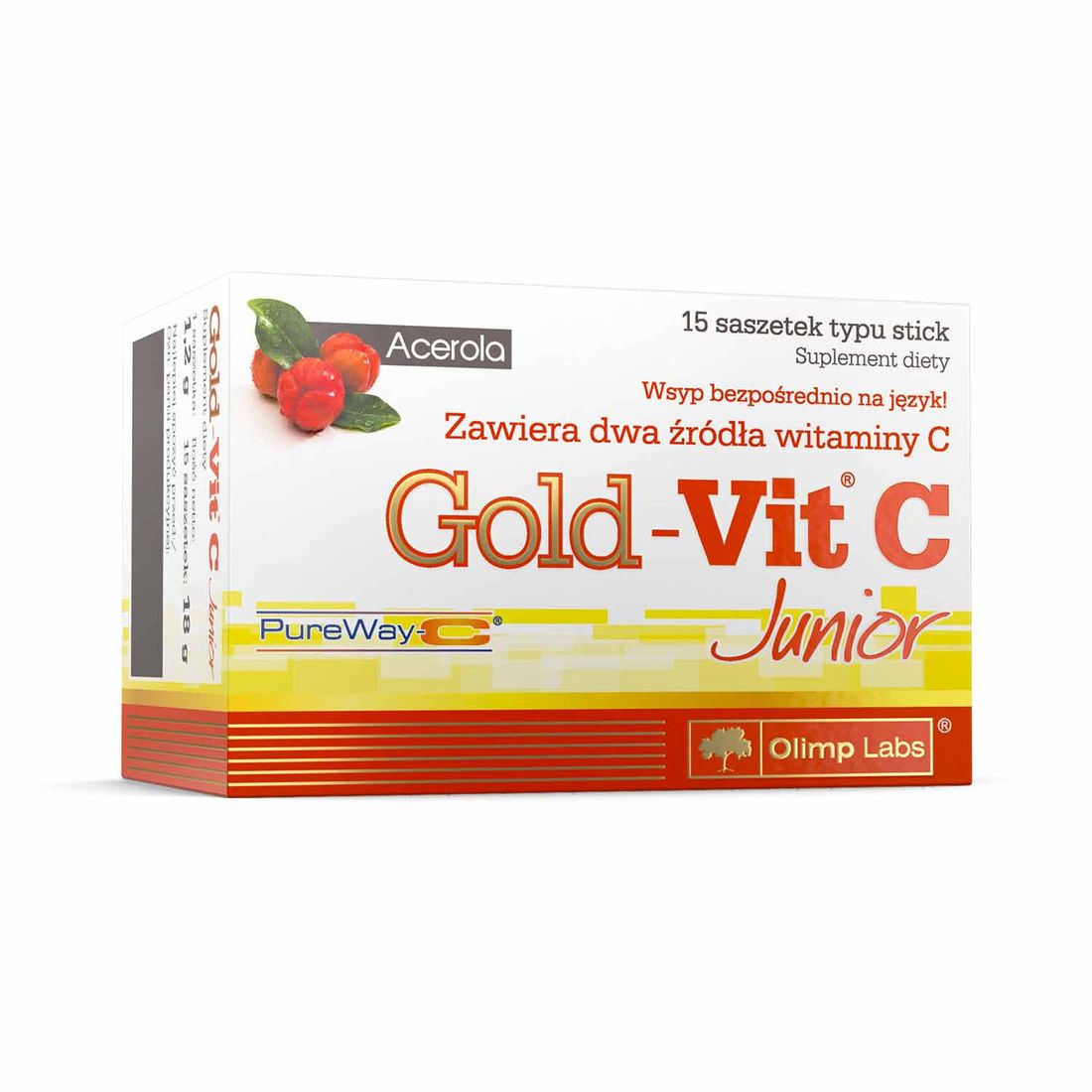 Olimp Labs Gold-Vit C Junior Suplement Diety 15szt - ERLI.pl