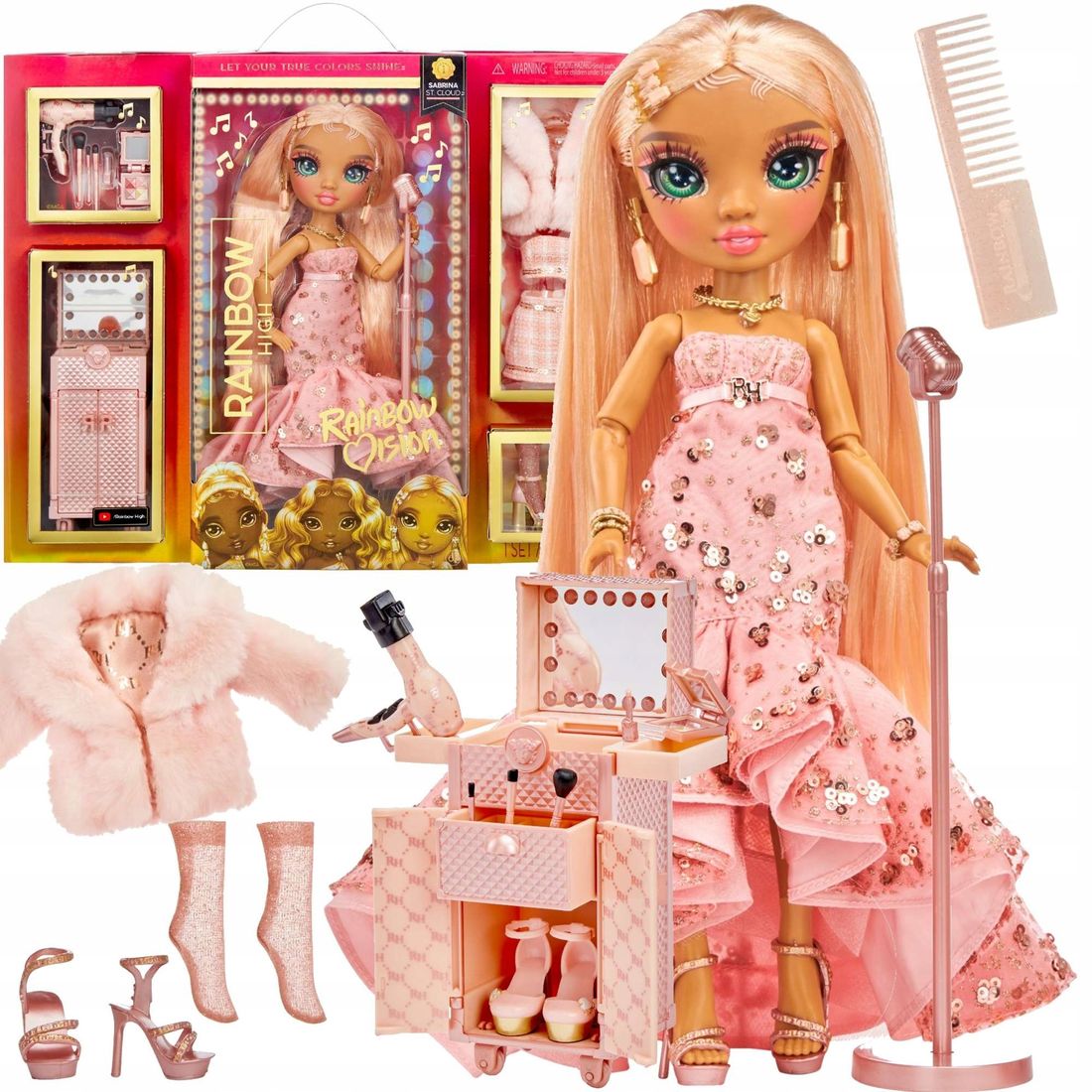 Lalka Rainbow High Sabrina St.Cloud 28 cm Rainbow Vision + akcesoria ...