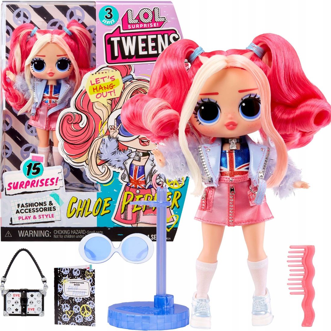 LOL Surprise! Tweens seria 3 Lalka Chloe Pepper + 15 akcesoriów - ERLI.pl