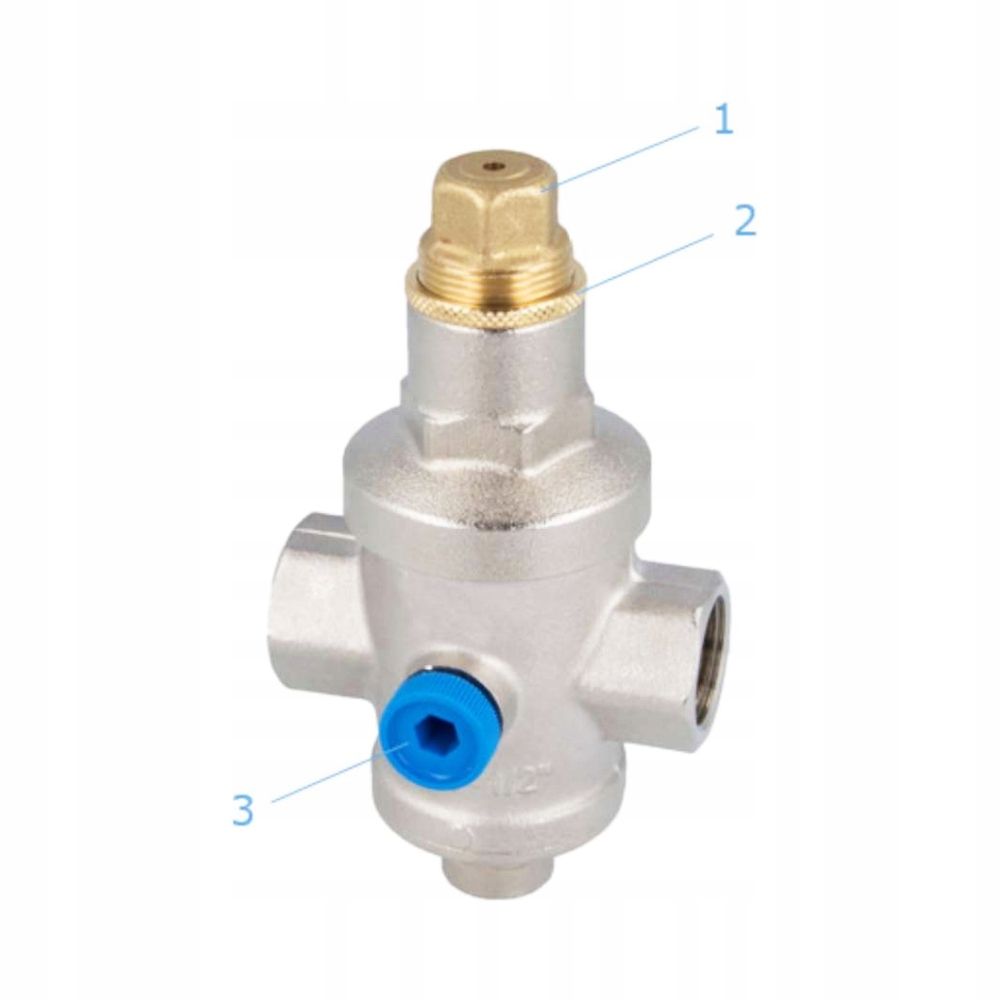 REDUKTOR CIŚNIENIA WODY 1 CAL + MANOMETR AFRISO - ERLI.pl