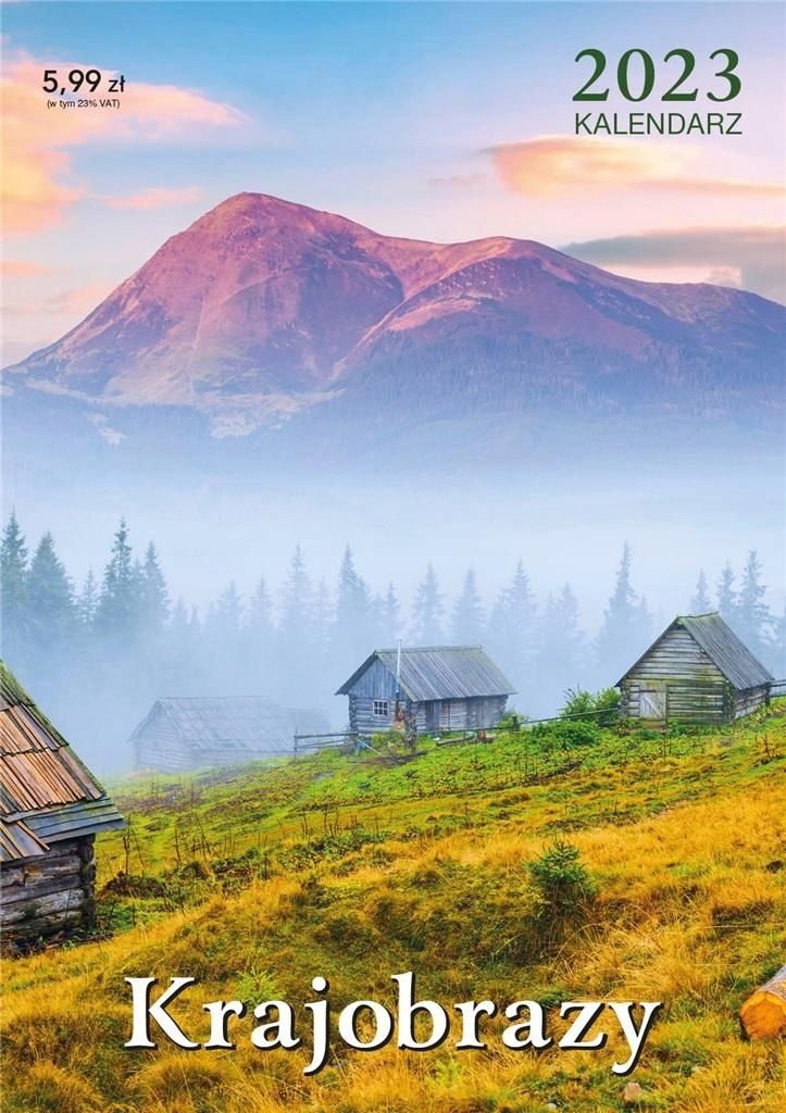 Kalendarz 2023 ścienny Krajobrazy - ERLI.pl