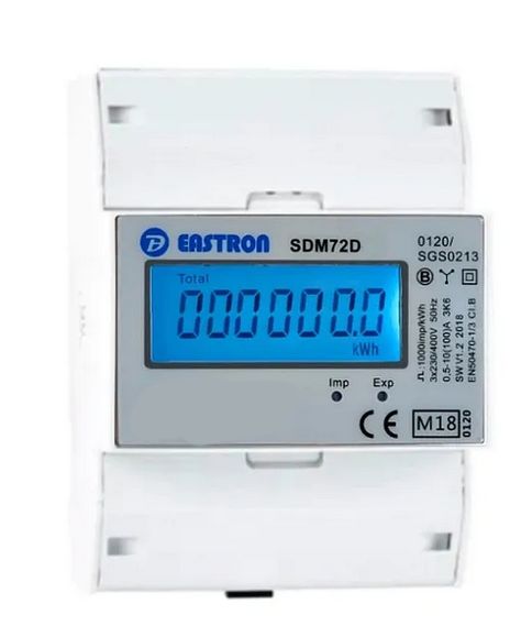 VCX Trójfazowy Licznik 3-FAZ SDM72 BI MID RESET - ERLI.pl
