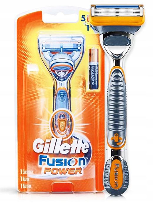 MASZYNKA GILLETTE FUSION POWER Z OSTRZEM + BATERIA – 134650574 - ERLI.pl
