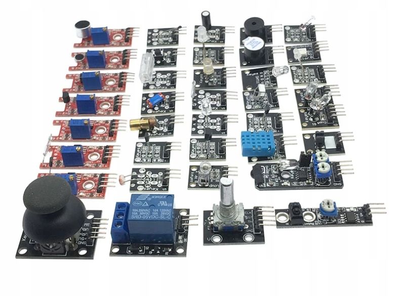 Zestaw 37 czujników i modułów Arduino Sensor Kit - ERLI.pl