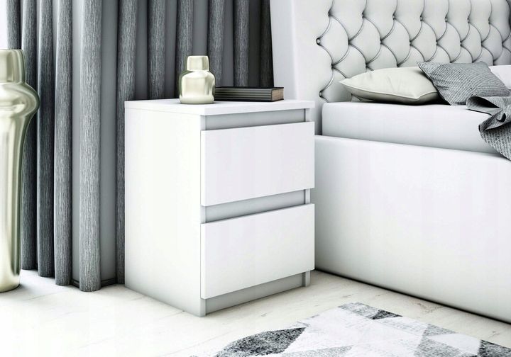 szafka nocna szafki nocne szafka nocna biala - ERLI.pl