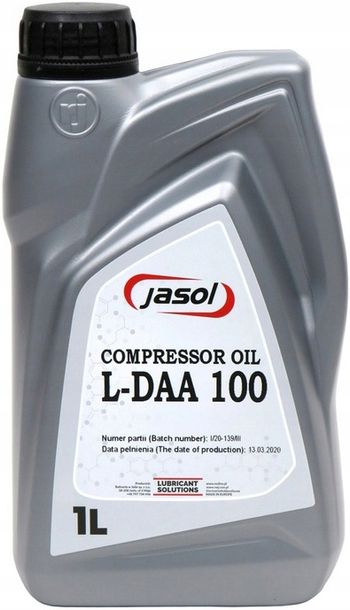 OLEJ DO KOMPRESORA SPRĘŻARKI L-DAA 100 JASOL 1L KOMPRESORÓW - ERLI.pl
