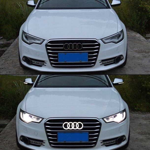 Audi Logo LED Emblemat Podświetlany Znaczek – 135015306 - ERLI.pl