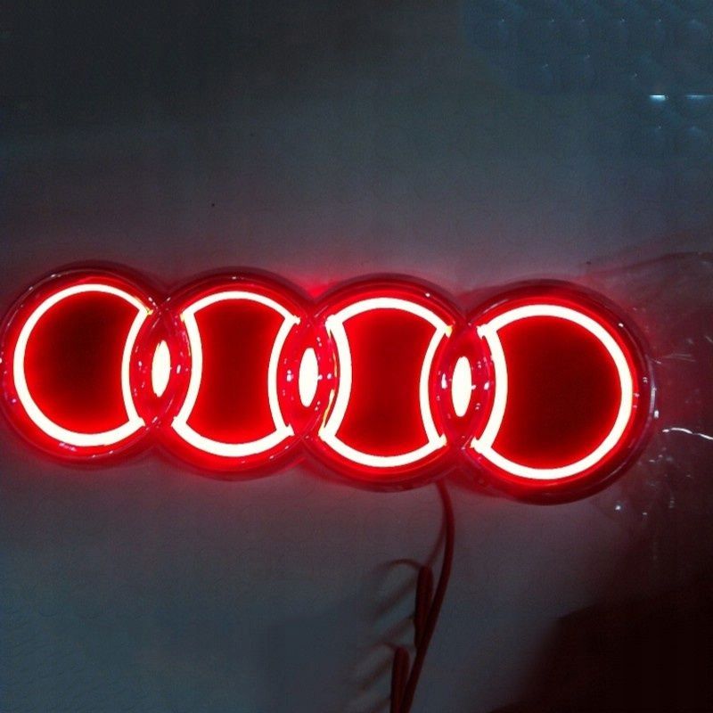 Audi Logo LED Emblemat Podświetlany Znaczek – 135015306 - ERLI.pl