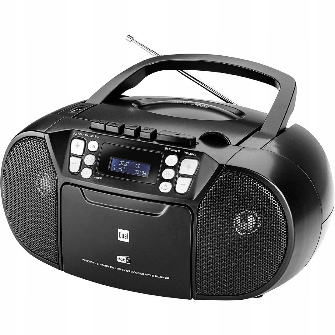 Boombox radio DAB+ AUX CD USB - ERLI.pl