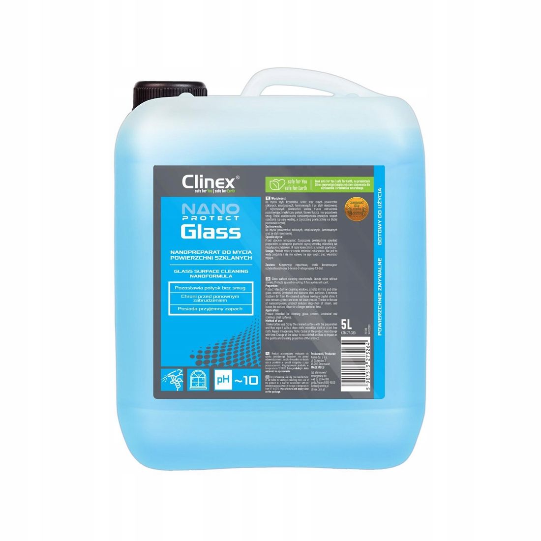 Płyn do Mycia Szyb Clinex Nano Protect Glass 5L – 135036857 - ERLI.pl Płyn do Mycia Szyb Clinex Nano Protect Glass 5L – 135036857 - ERLI.pl