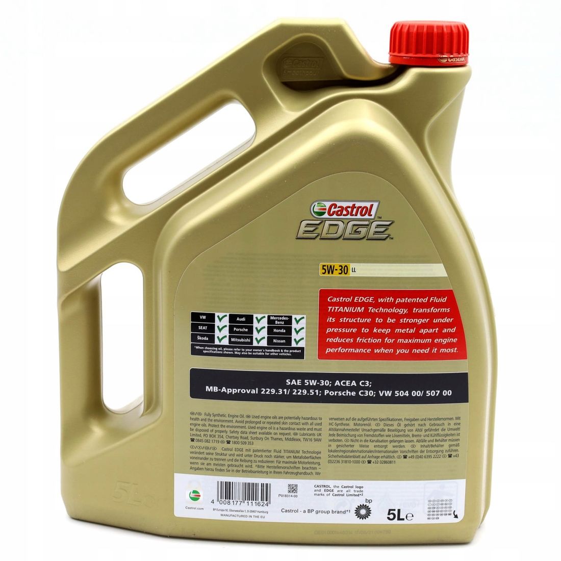 Olej Silnikowy Castrol Edge LL 5w30 5L - ERLI.pl