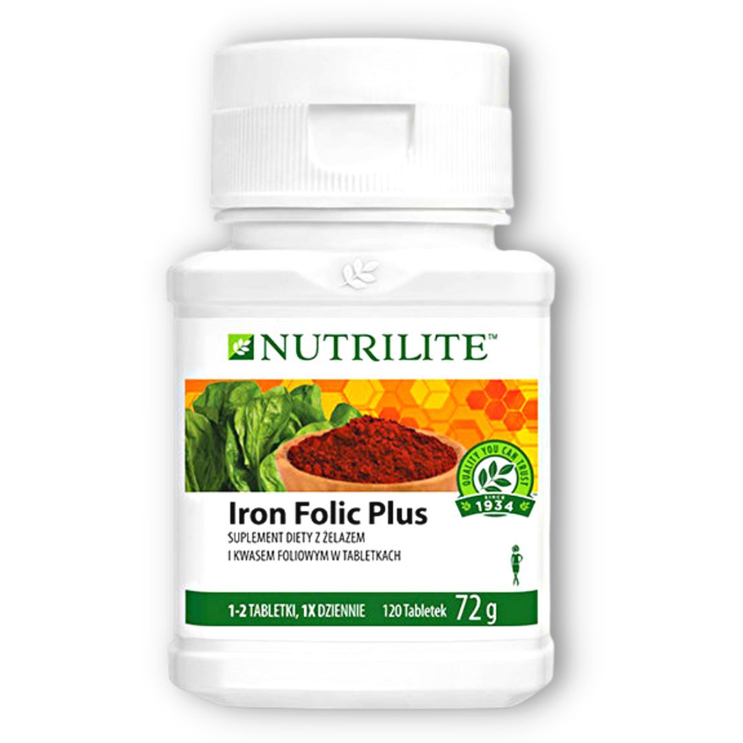 Amway Nutrilite Iron Folic Plus 120 tab. - ERLI.pl