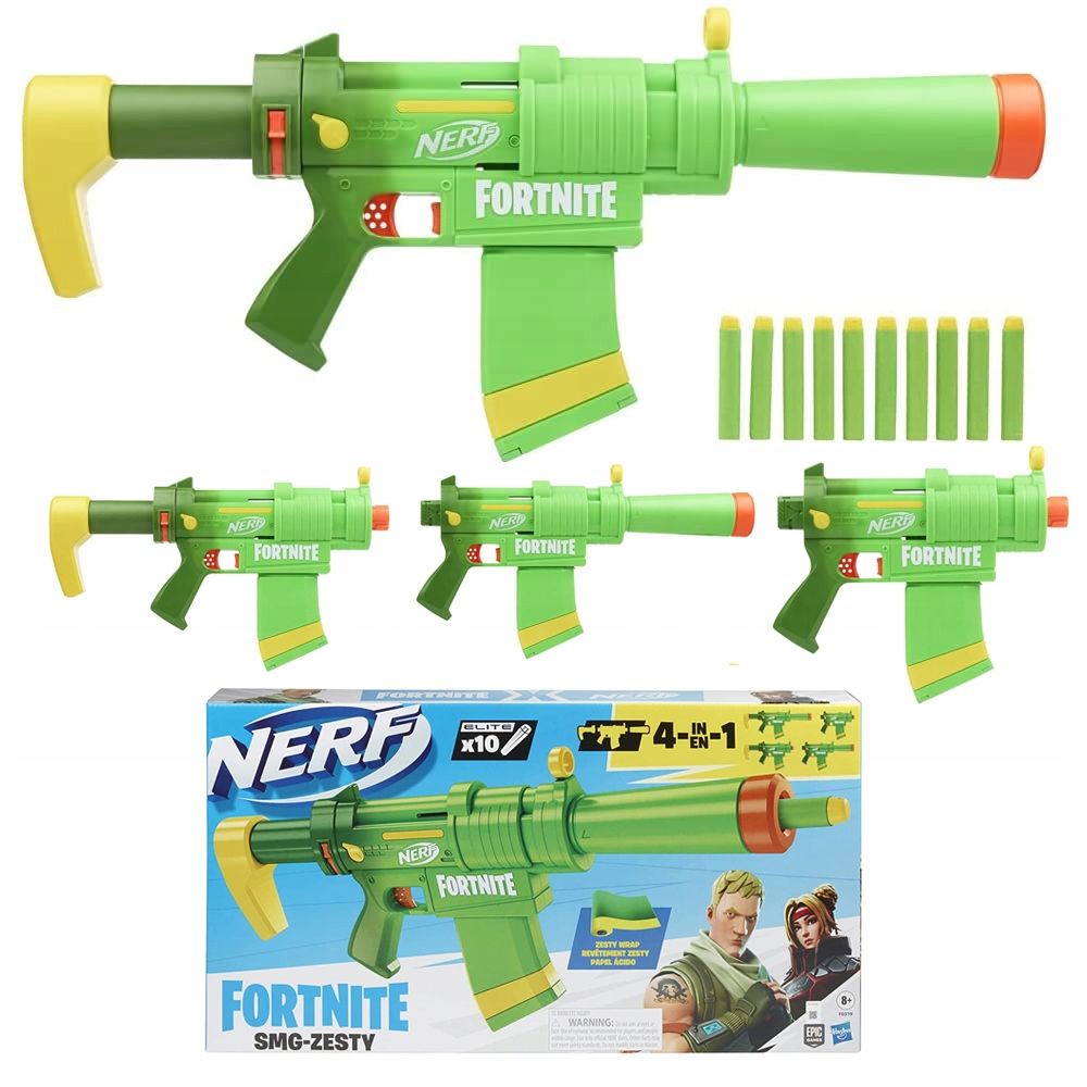 PISTOLET NERF FORTNITE MODULUS SMG-ZESTY ELITE 4w1 - ERLI.pl