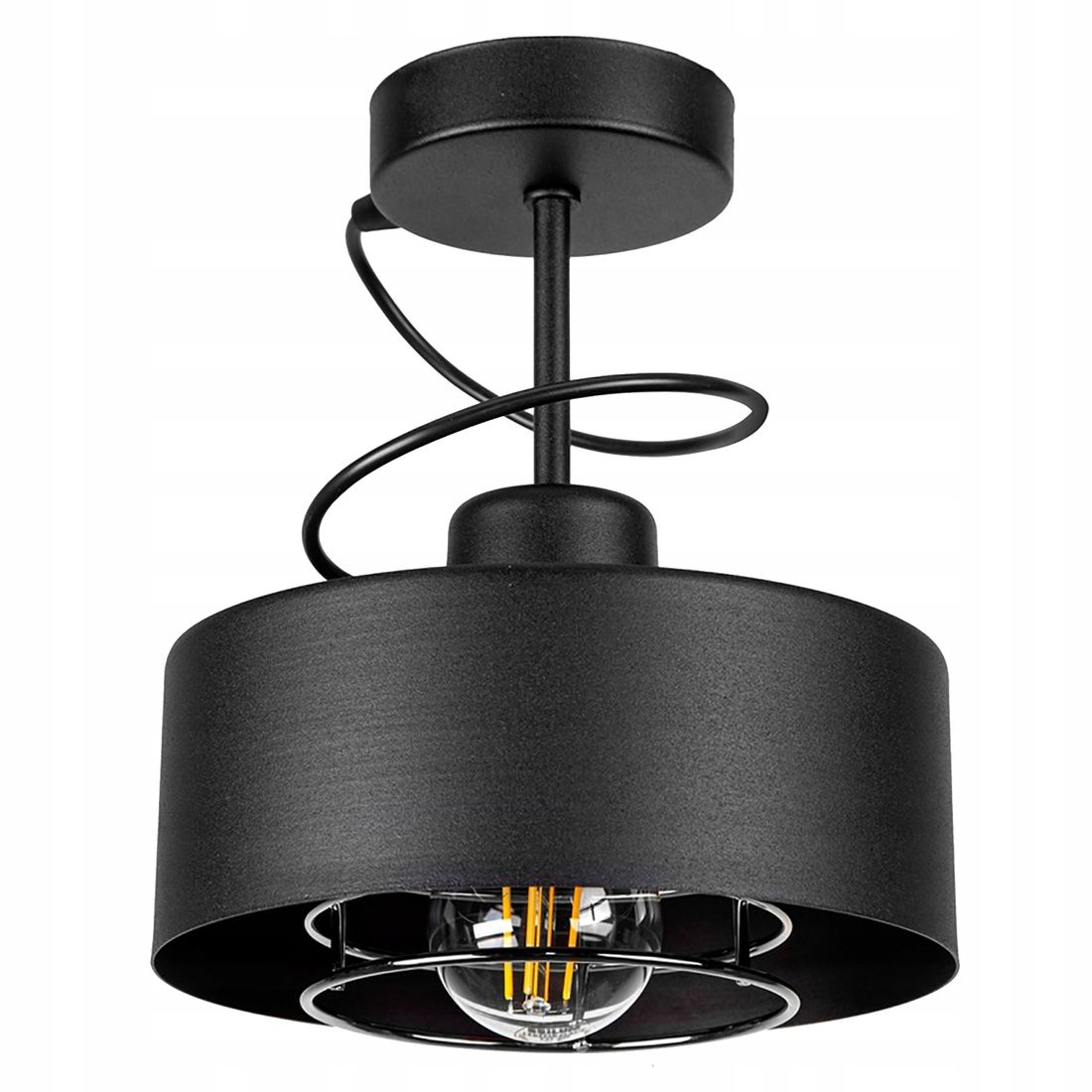 LAMPA SUFITOWA PLAFON ŻYRANDOL LOFT EDISON LED – 135340800 - ERLI.pl