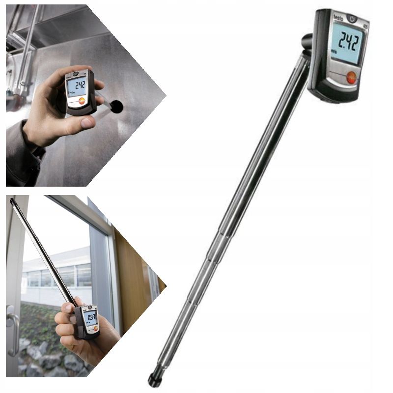 ANEMOMETR TERMOANEMOMETR KIESZONKOWY TESTO 405-V1 - ERLI.pl