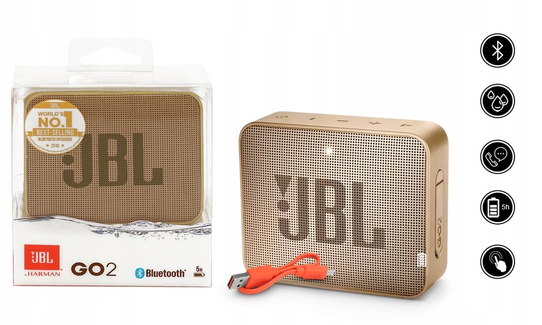 JBL GO2 GO 2 BEZPRZEWODOWY GŁOŚNIK BLUETOOTH IPX7 - ERLI.pl