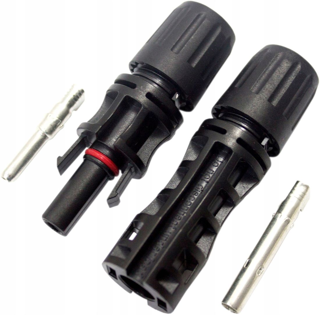 KONEKTOR ZŁĄCZE MC4 PANEL SOLARNY PV 1500V DC + - - ERLI.pl