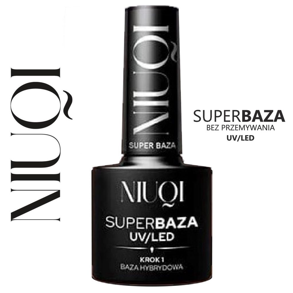 Niuqi Super Baza UV/LED Baza Hybrydowa Do Paznokci 5ml - ERLI.pl Niuqi Super Baza UV/LED Baza Hybrydowa Do Paznokci 5ml - ERLI.pl