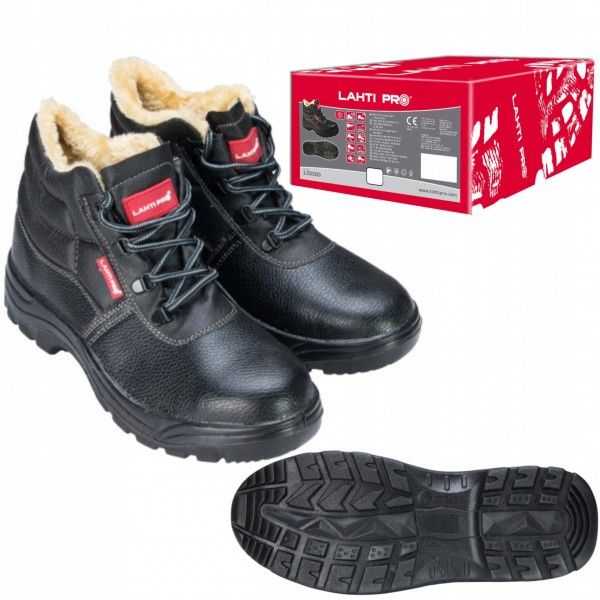Trzewiki robocze ochronne ocieplane L3030344 czarne rozmiar 44 LAHTI PRO - ERLI.pl