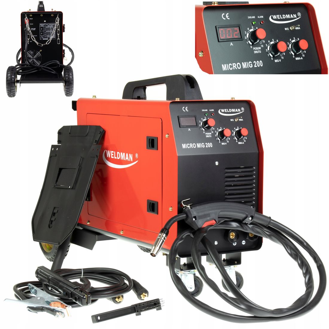 SPAWARKA migomat MIG MMA 200 200A inwertorowy IGBT - ERLI.pl