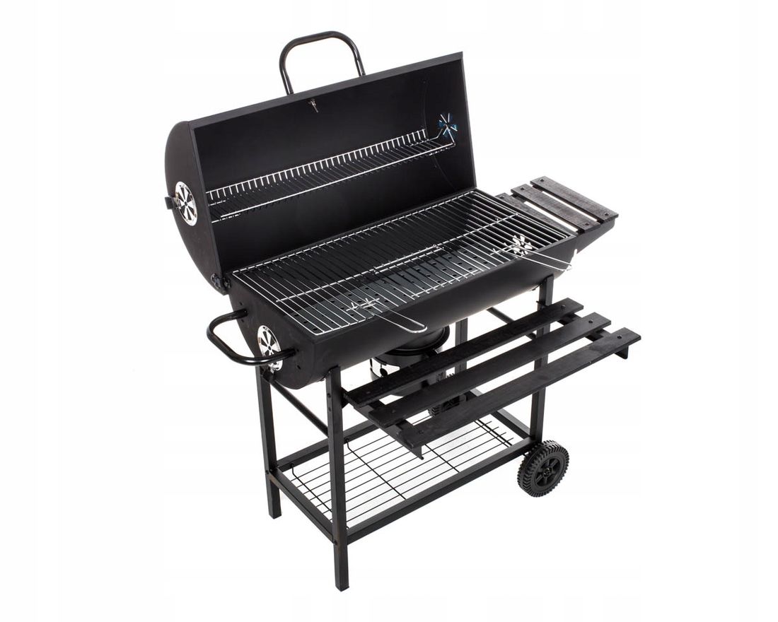 GRILL WĘGLOWY OGRODOWY BECZKA POKRYWA POPIELNIK - ERLI.pl