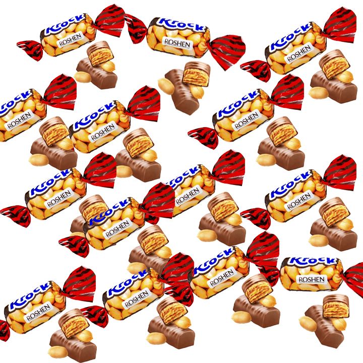 Cukierki Roshen KROCK z karmelem w czekoladzie 1kg – 135625718 - ERLI.pl