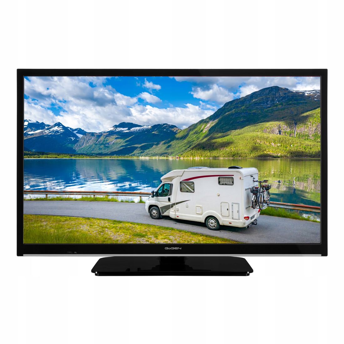 Telewizor samochodowy 24 cale HD USB HDMI TUNER SAT DVBT2 HEVC 265 230V ...