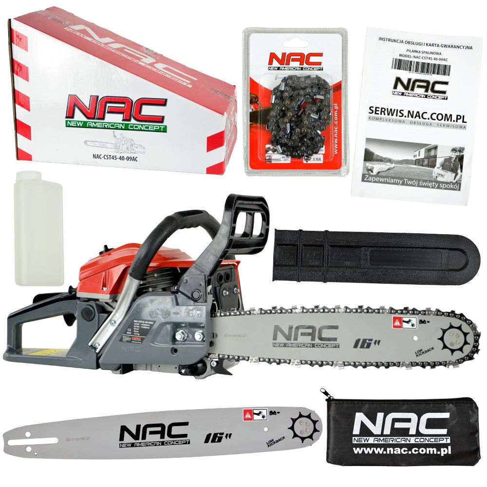 PIŁA SPALINOWA NAC CST 45-40-09AC 2,2 KM PROWADNICA 40 CM - ERLI.pl