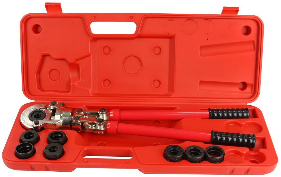 PRASA HYDRAULICZNA ZACISKARKA DO RUR PEX + MATRYCE - ERLI.pl