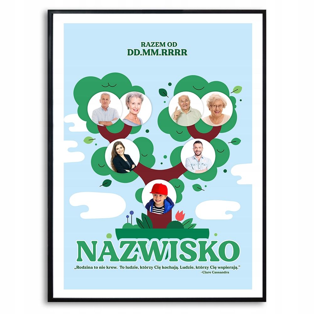 PLAKAT 32x44 DRZEWO GENEALOGICZNE Własne ZDJĘCIA - ERLI.pl PLAKAT 32x44 DRZEWO GENEALOGICZNE Własne ZDJĘCIA - ERLI.pl