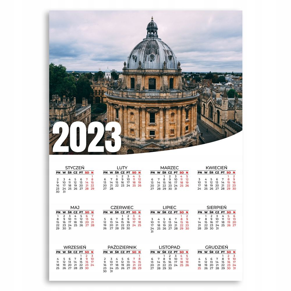 Kalendarz Ścienny 2023 Rok Duży 50x70cm Rzym Wzory - ERLI.pl