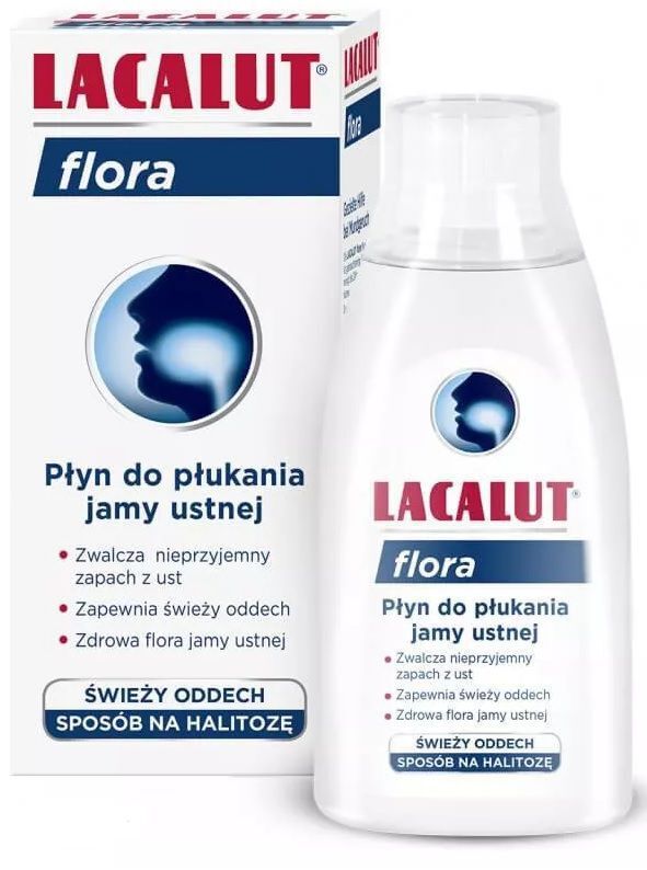 Lacalut Flora, płyn do płukania jamy ustnej, halitoza, 300 ml - ERLI.pl