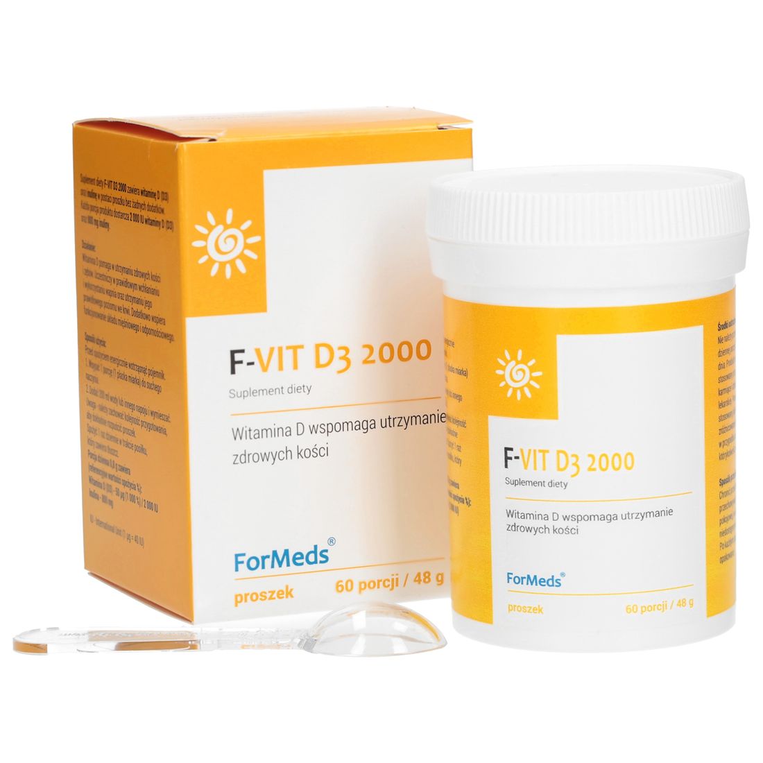 ForMeds WITAMINA D-3 F-VIT D3 2000 proszek CYKORIA - ERLI.pl
