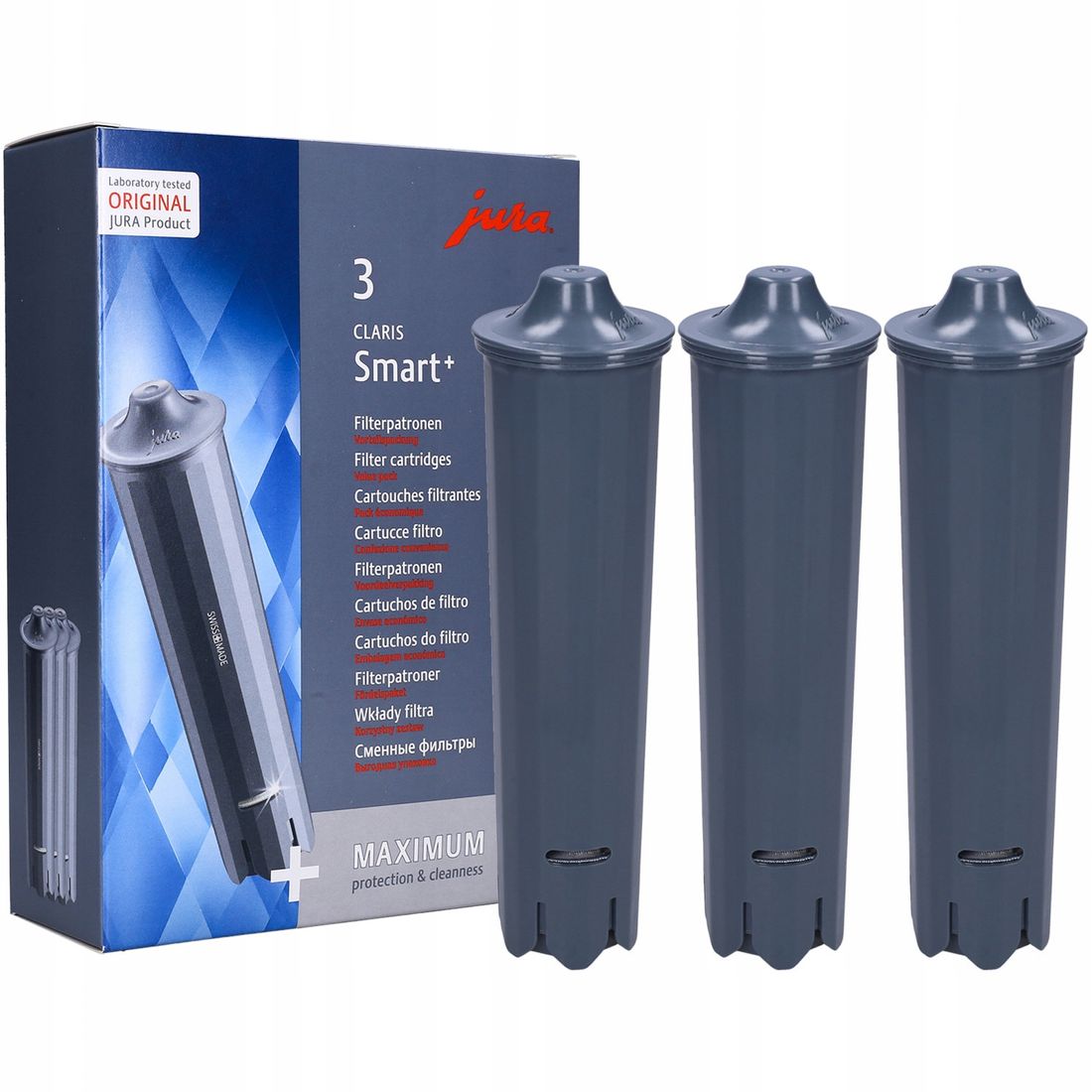 3 x FILTR WODY JURA CLARIS SMART E6, E8, E60, E80 - ERLI.pl