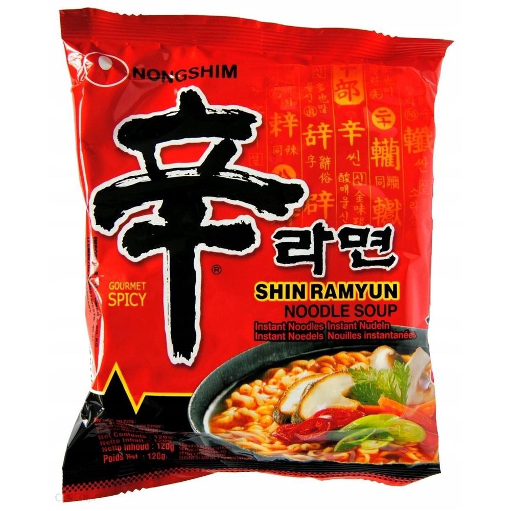 Shin Ramen Instant Ramen Zupka Ostra Koreański 120g Nongshim ...
